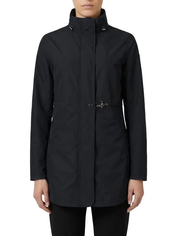 FAY Technical Poplin Raincoat - Blue