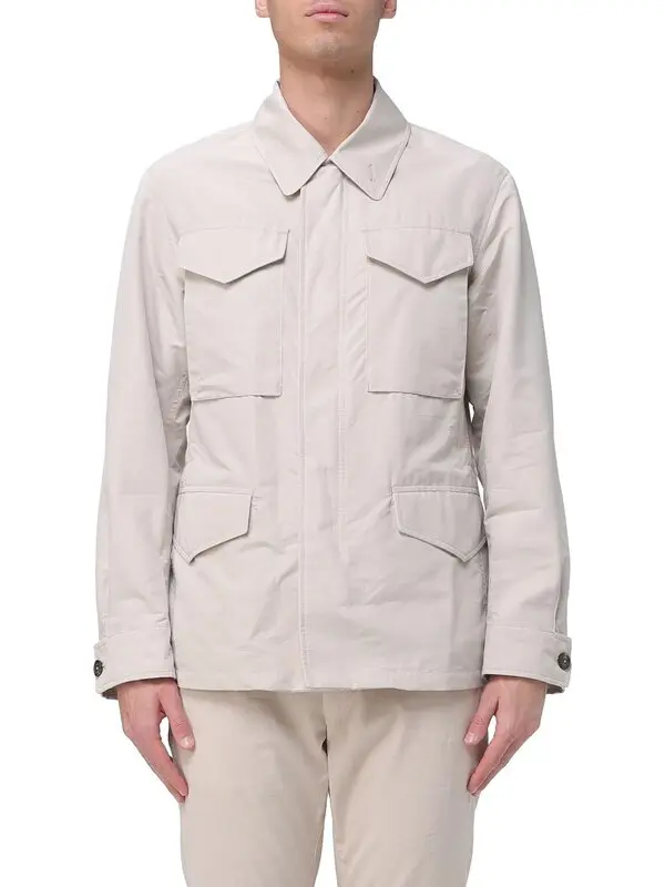Eleventy Cotton Blend Jacket - Sand