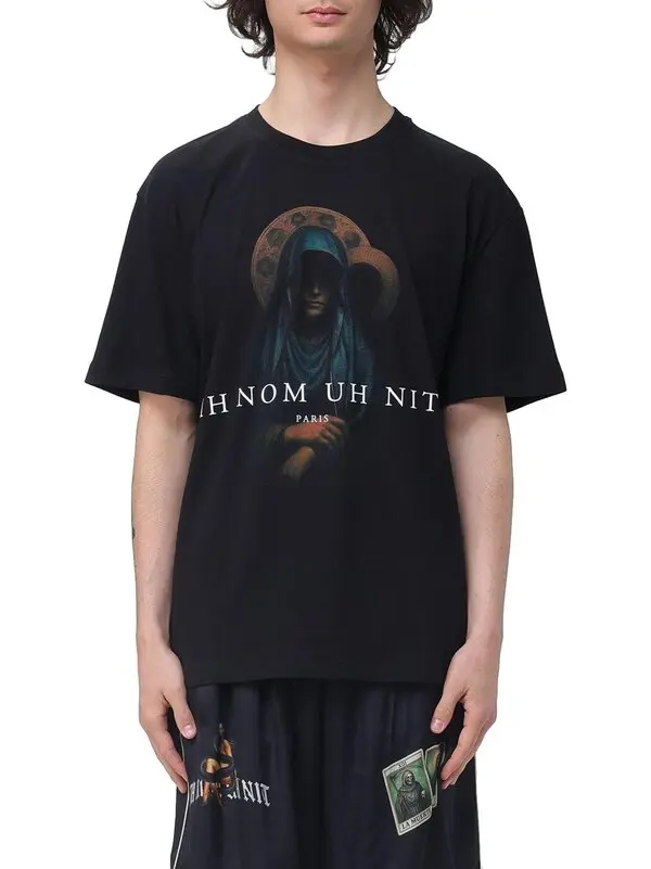 IH NOM UH NIT Printed Cotton T-shirt - Black