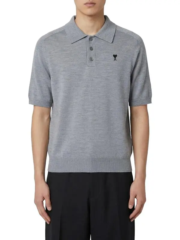 Ami Polo Shirt - Grey