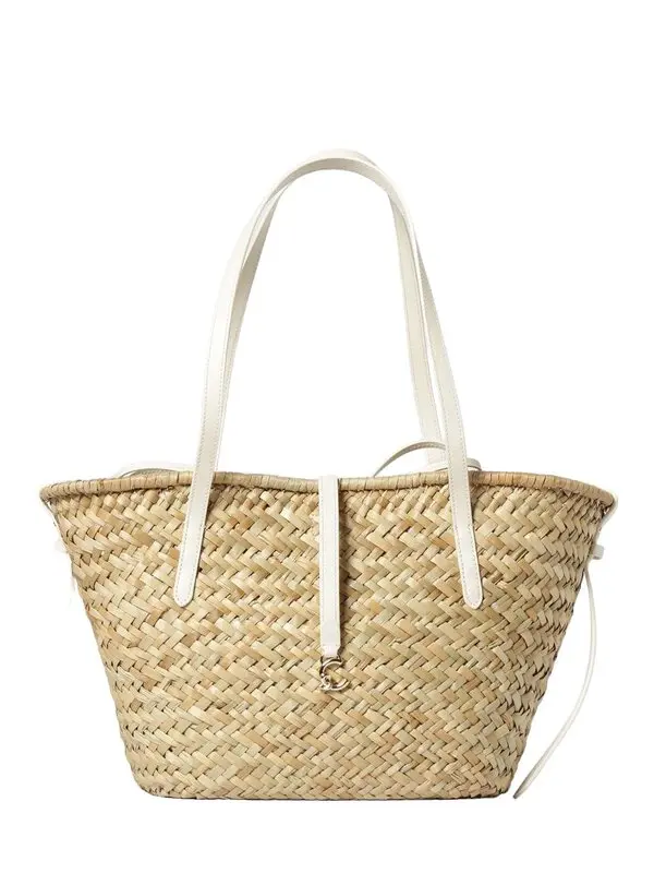 COCCINELLE Woven Shoulder Bag - Pearl