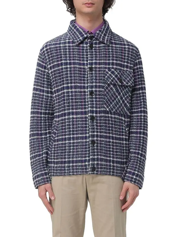 Etro Checked Shirt Jacket - Red