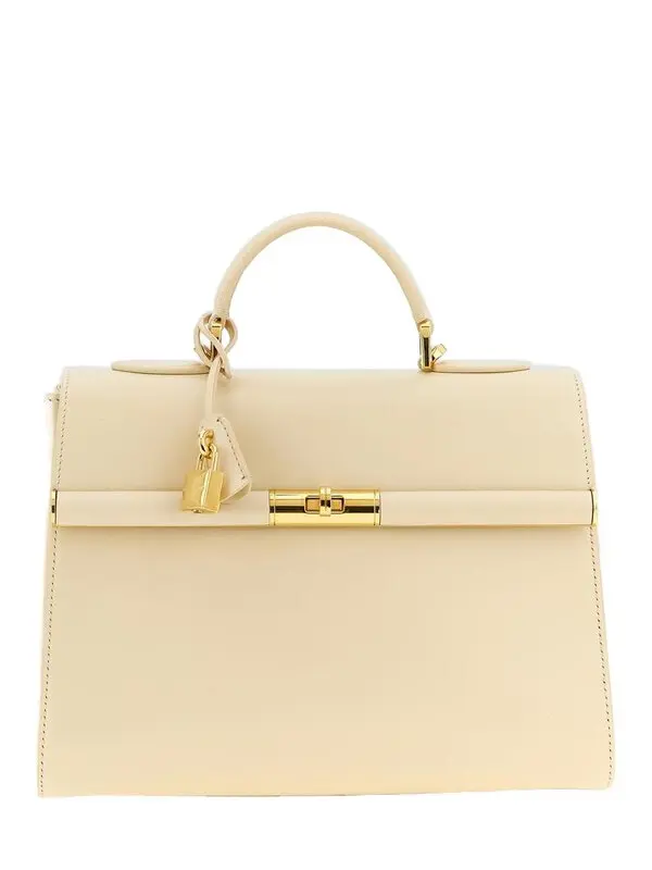 Dolce & Gabbana Marlene Grained Leather Bag - White