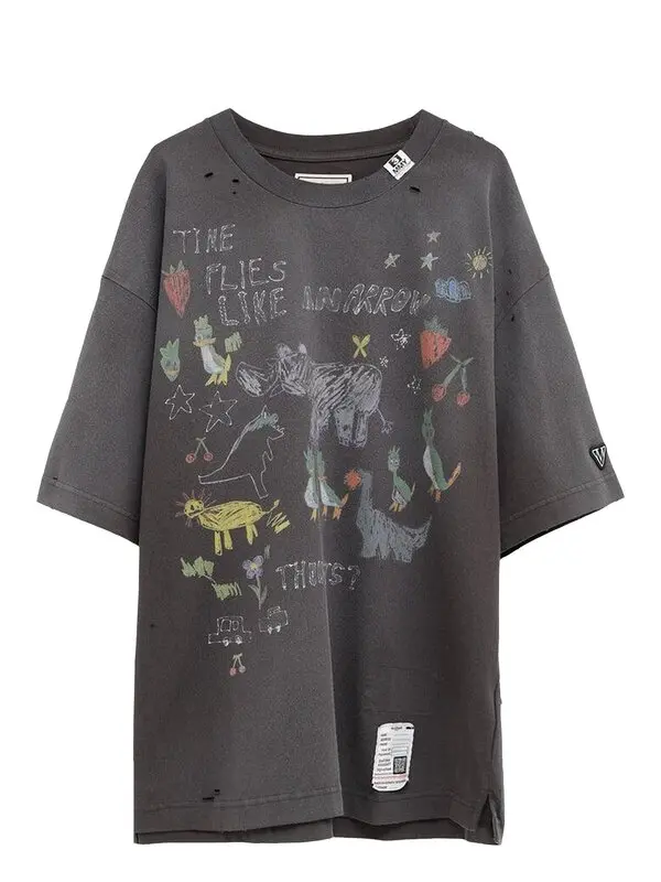Mihara Yasuhiro Doodle Tee - Black