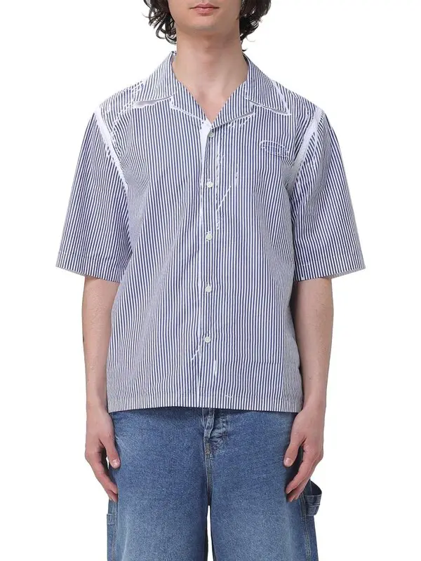 DIESEL® Striped Cotton Casual Shirt - White