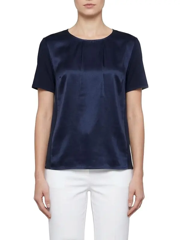 Max Mara Satin Blouse - Blue