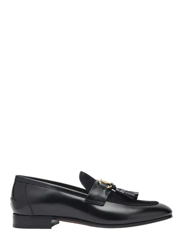Valentino Garavani Vlogo Signature Tasseled Loafers - Black