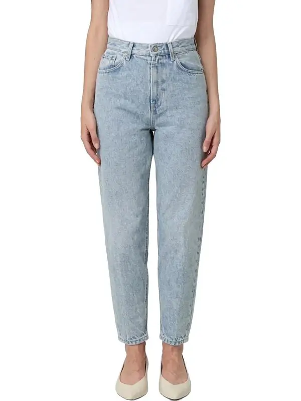 DONDUP Cropped Denim Trousers - Blue