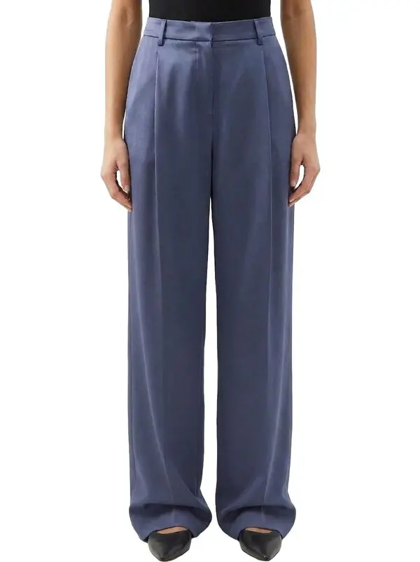 Giorgio Armani Wide Leg Trousers - Blue