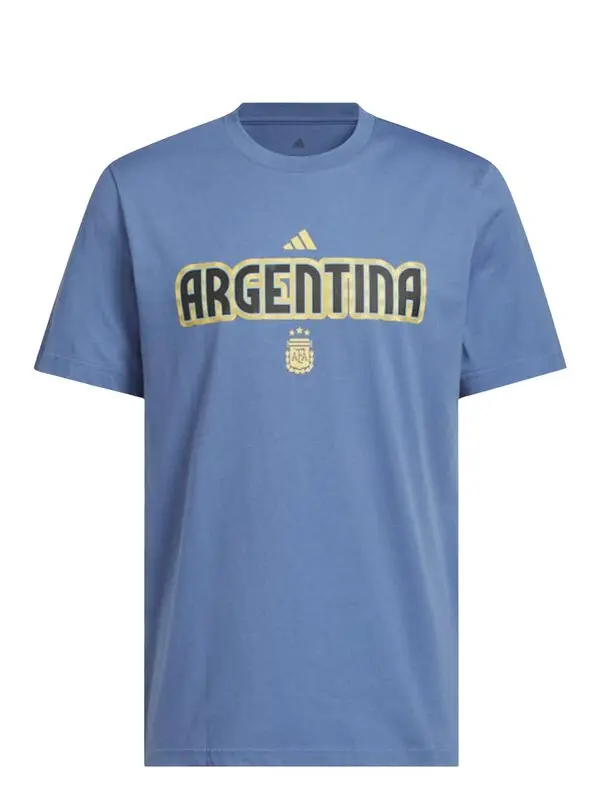 Adidas World Cup 26 Argentina Home Graphic Tee - Blue