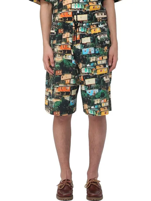 LANEUS Printed Shorts - Multicolor
