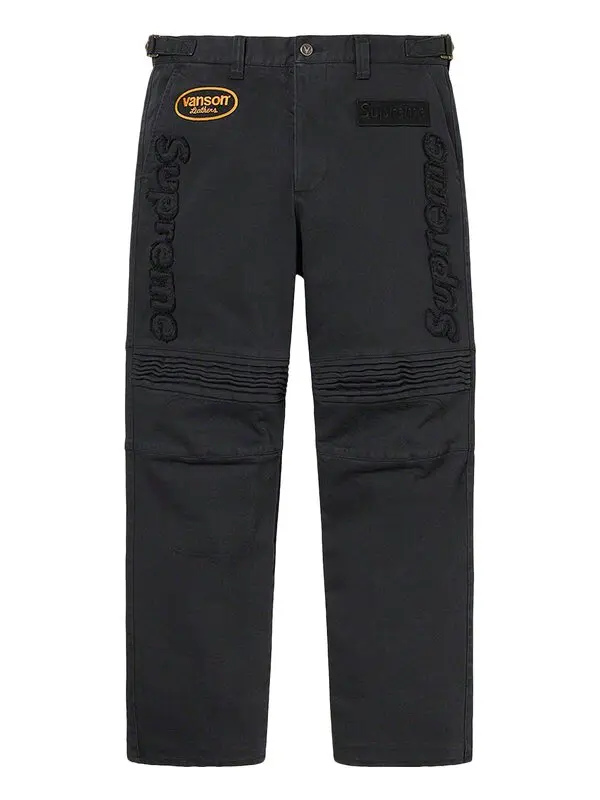 Supreme X Vanson Leathers X Cordura Denim Racing Pant - Black