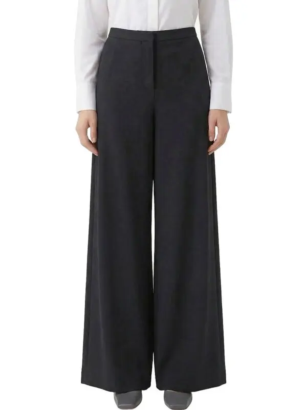 Max Mara Wide Leg Trousers - Black