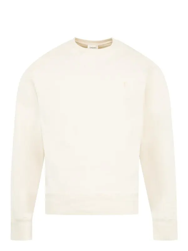 Saint Laurent Nouvelle Crewneck - White
