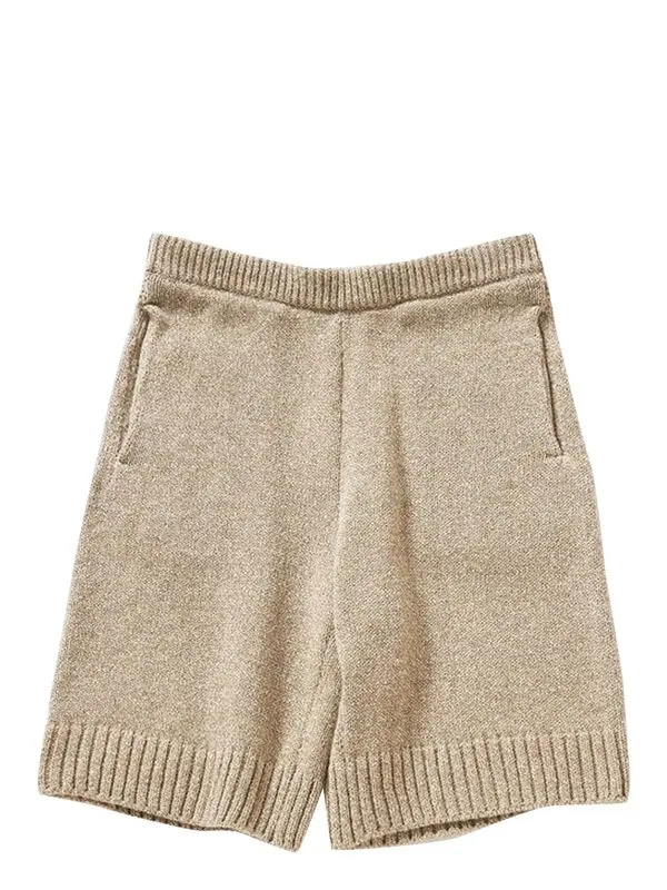 Auralee Knit Shorts - Tan