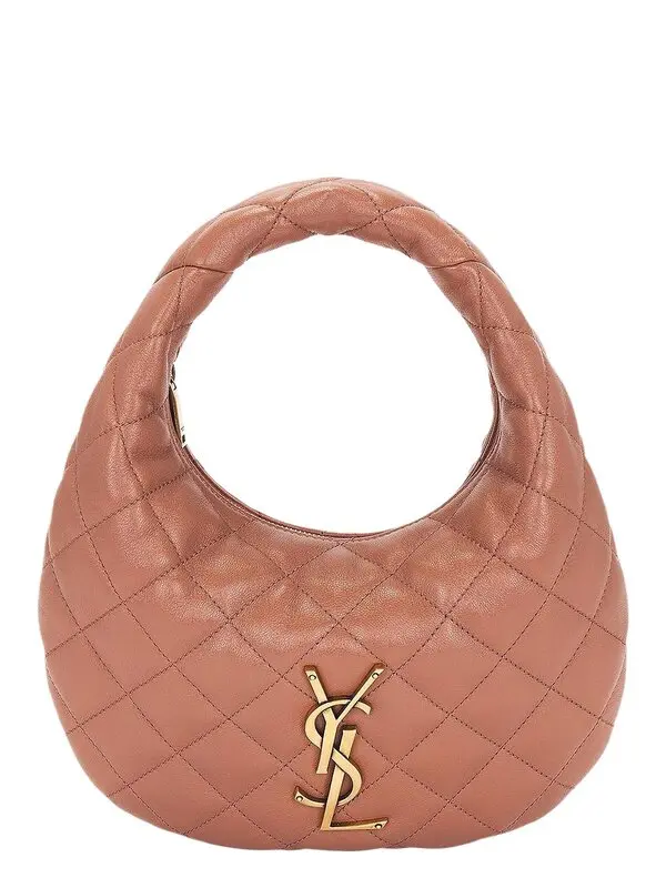 Saint Laurent Icarino In Quilted Nappa - Pink