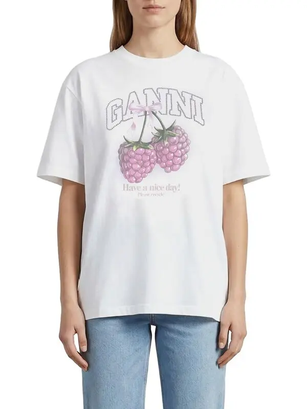 GANNI T-shirt - White