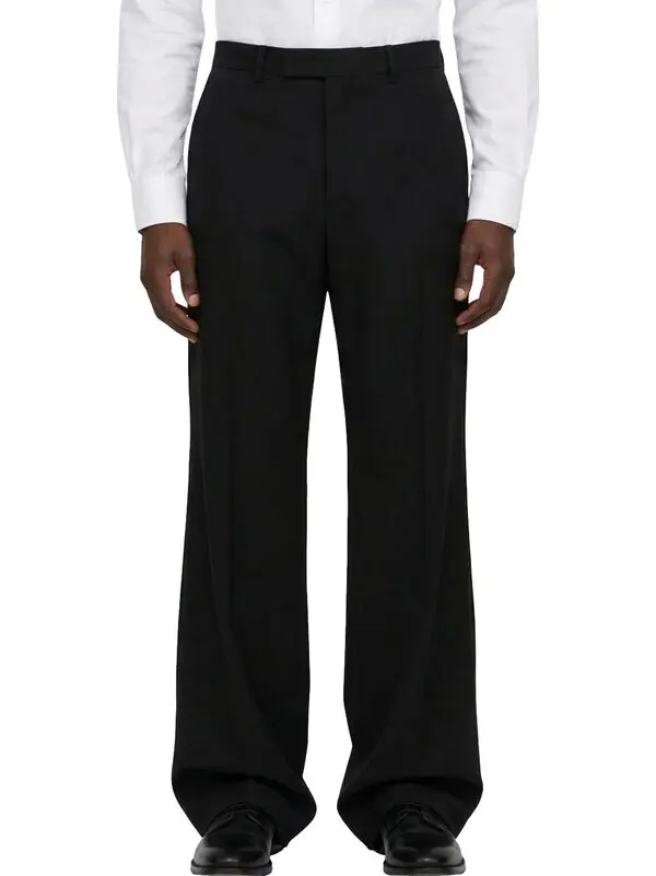 Valentino Garavani Wide Leg Trousers - Black
