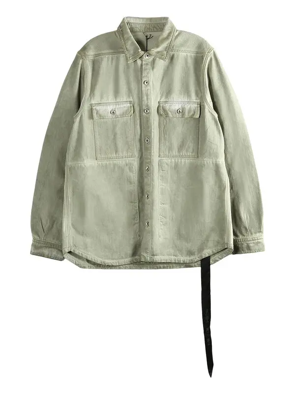 Rick Owens Denim Outershirt - Tan