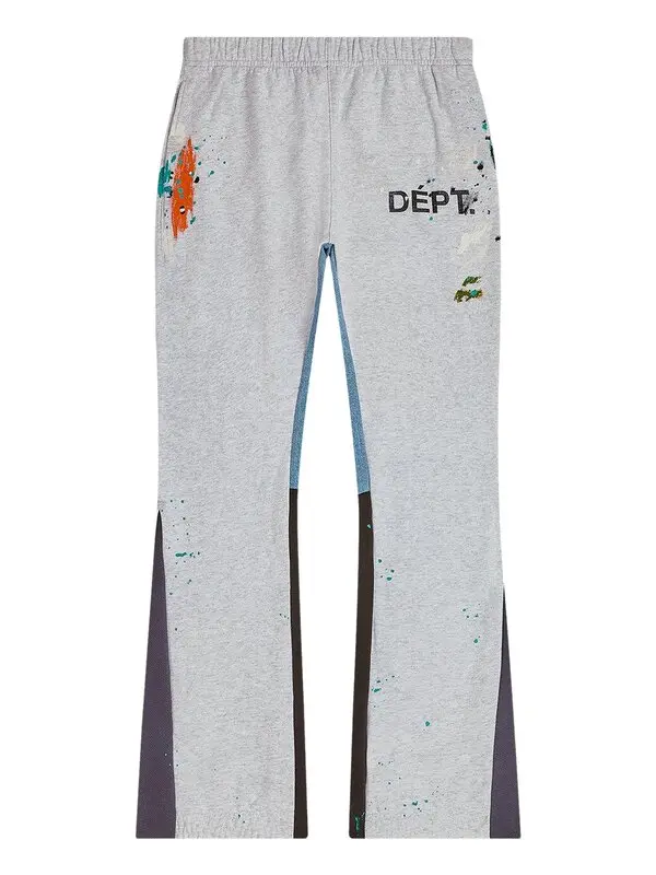 GALLERY DEPT. Logo Painted Sweatpant Flares - Grey