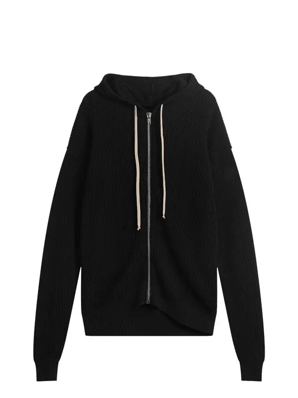 Rick Owens Hooded Zip Up - Black