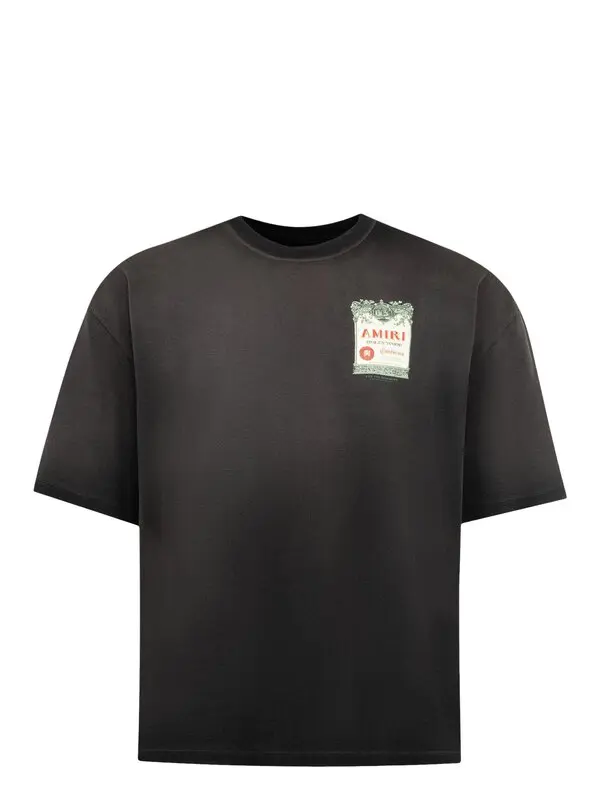 Amiri Chateau Stamp Tee - Black