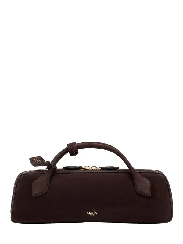 Alaïa Le Teckel Suede Bag - Brown