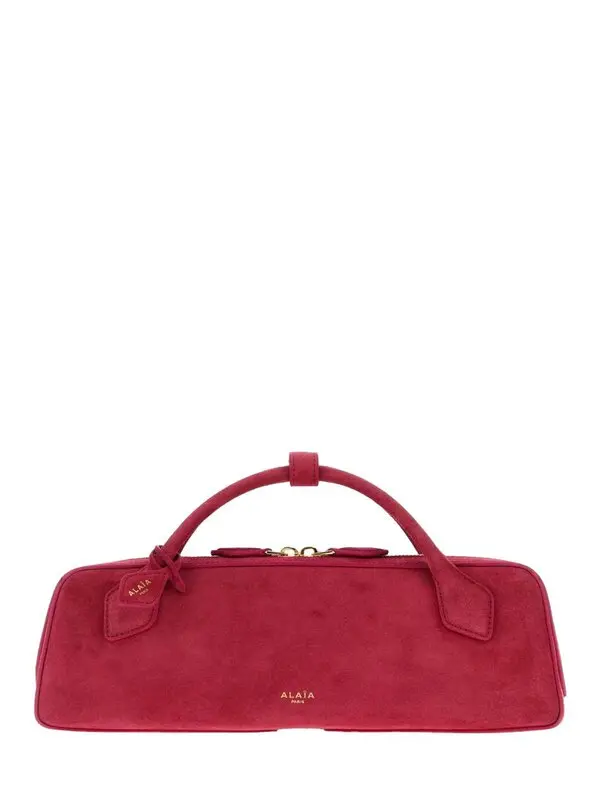 Alaïa Le Teckel Suede Bag - Red