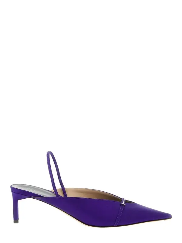 TOM FORD D'orsay Satin Slingback Pumps - Violet