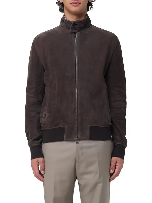 Boglioli Suede Zip-up Jacket - Cocoa