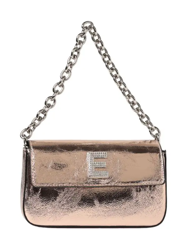 Ermanno Scervino Mini Bag With Chain Strap - Gold