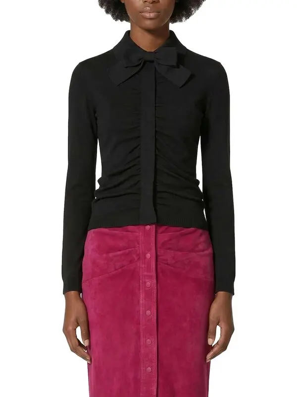 Valentino Garavani Viscose Blend Cardigan - Black
