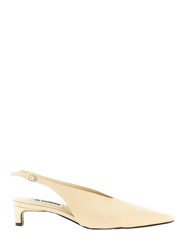 JIL SANDER Slingback Pumps - Beige