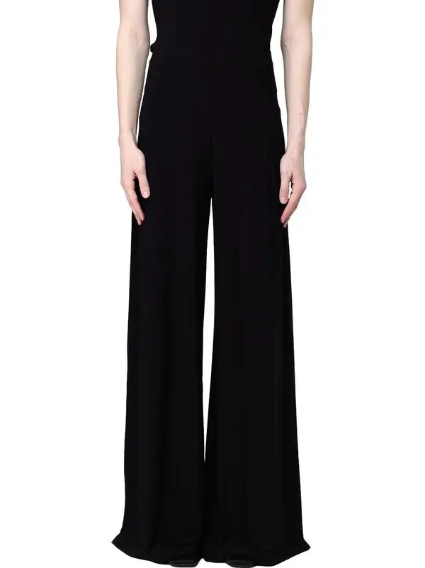 Norma Kamali Wide Leg Trousers - Black