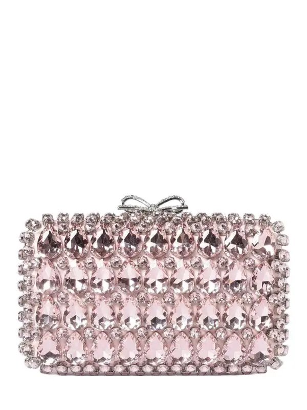 SELF-PORTRAIT Embellished Clutch - Pink