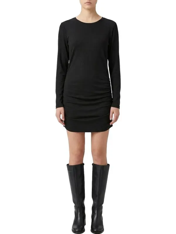 Patrizia Pepe Long Sleeve Mini Dress - Black
