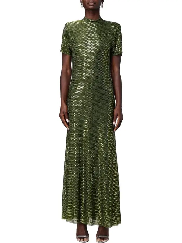 SELF-PORTRAIT Midi Dress - Green