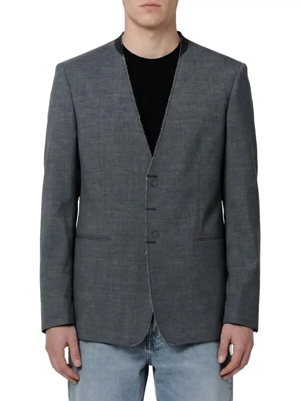 MAISON MARGIELA Collared Jacket - Grey