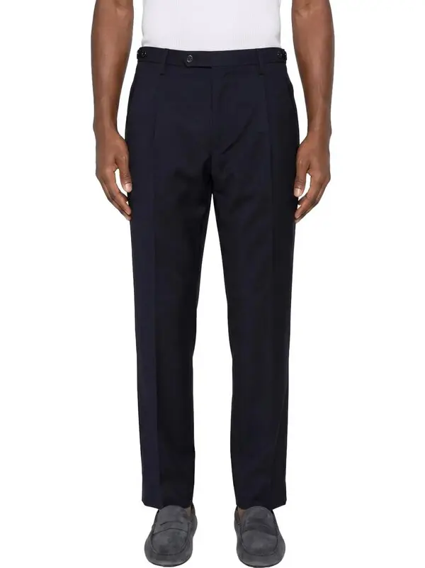 Barena Venezia Virgin Wool Tailored Trousers - Blue