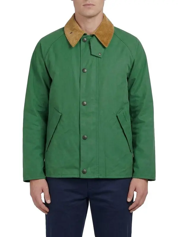 Barbour Waxed Cotton Transporter Jacket - Green