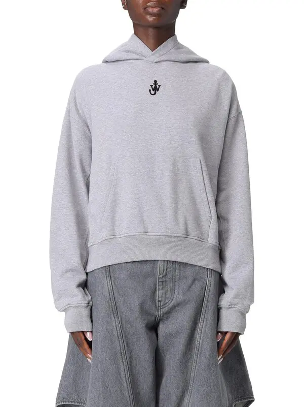 JW Anderson Embroidered Logo Hoodie - Black
