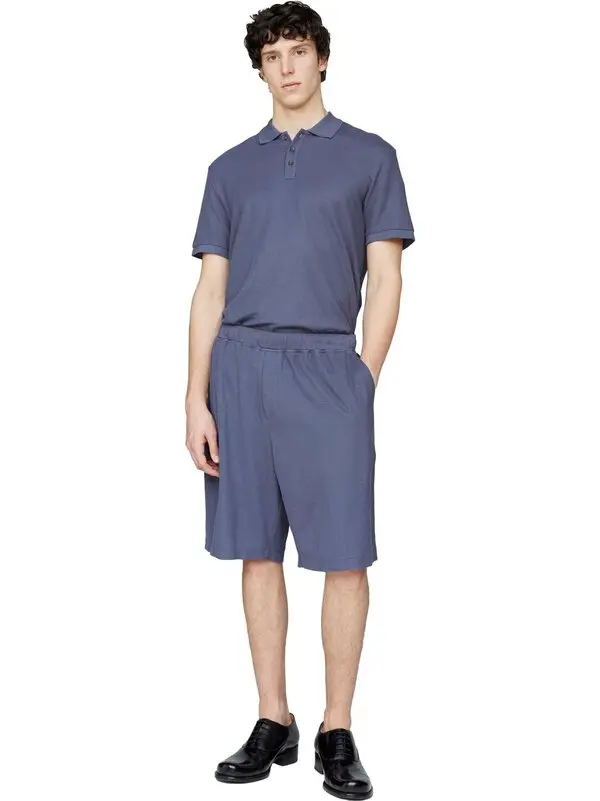 ATM Anthony Thomas Melillo Pique Shorts - Dusk Blue