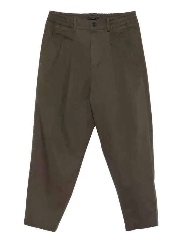 LOW BRAND Pleated Trousers - Green