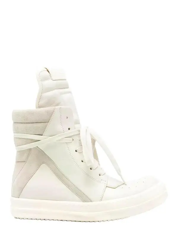 Rick Owens Leather Sneakers - Neutrals