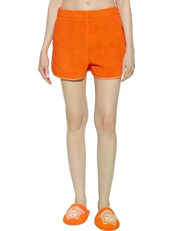 Versace Elasticated Trim Shorts - Orange