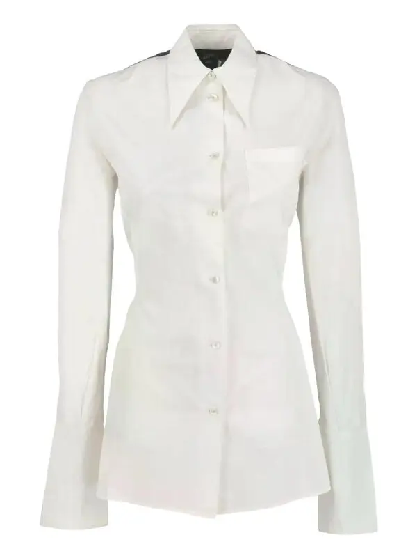 JEAN PAUL GAULTIER Cut-out Lace-up Shirt - White
