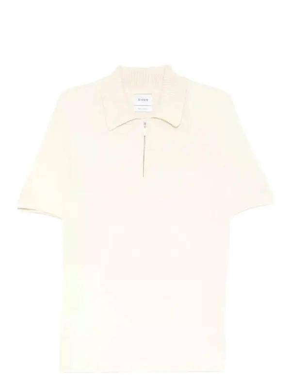 BARRIE B-label Cashmere Polo Shirt - Neutrals