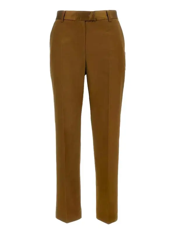 Alberto Biani Straight Trousers - Brown