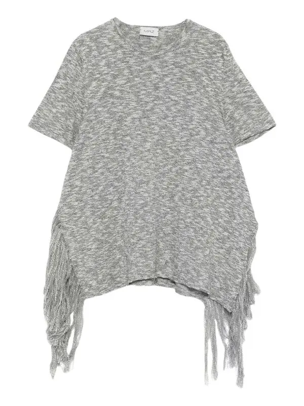 MRZ Fringed T-shirt - Grey