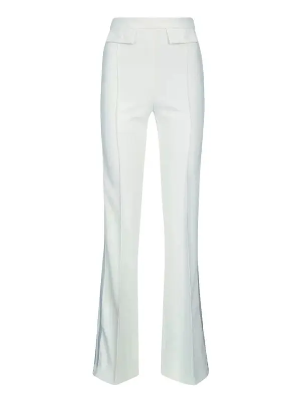 Elisabetta Franchi Button Trousers - White